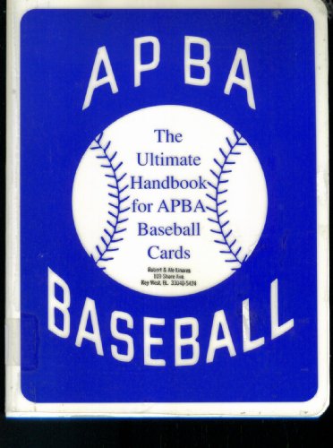APBA. THE ULTIMATE HANDBOOK FOR APBA BASEBALL CARDS. APBA BASEBALL. 1992.: EDWIN ZACK: Amazon ...