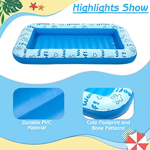 BINGPET Inflatable Dog Pool Float - Dog Raft for Pool and Lake in ...