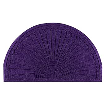 M+A Matting 272 Waterhog Grand Classic Polypropylene Fiber Half Oval ...