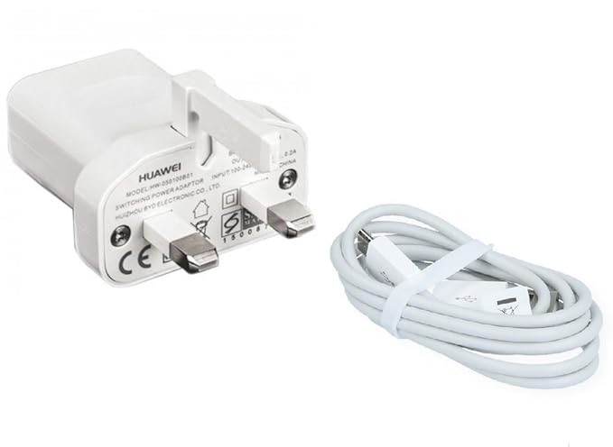 White Huawei Mains Adapter Charger With Cable: Amazon.co.uk: Electronics