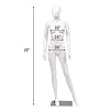 Giantex 5.8 Ft Female Mannequin, Realistic Torso with Adjustable Body ...