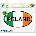 Amazon.com - Ireland IRL and Irish Flag Car Bumper Sticker Decal Oval