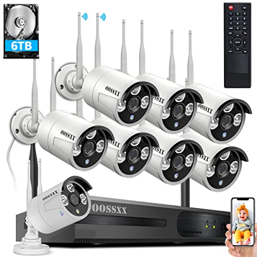 (90 Days Storage & Dual Antennas for WiFi Enhanced) AI Human Detected 2K 3.0MP Wireless Security ...