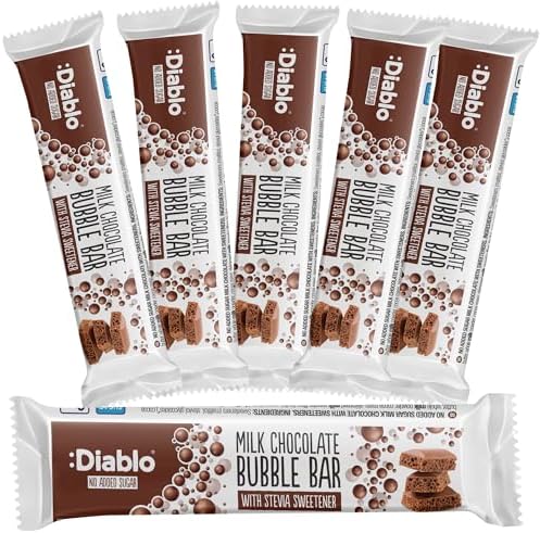 Diablo No Addded Sugar Milk Chocolate Bubble Bar, 30 gm price in Saudi ...