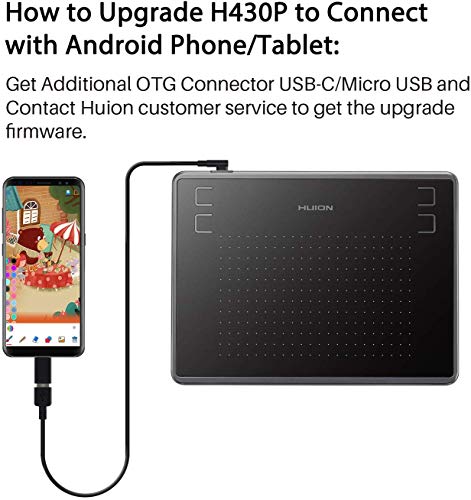 HUION Inspiroy H430P OSU Graphic Tablets Student Drawing Tablet with ...