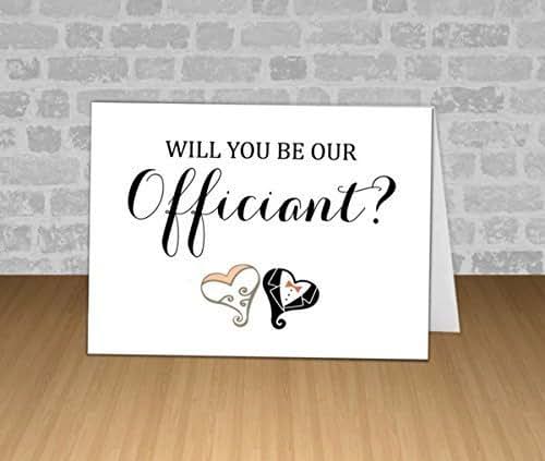 Amazon.com: Will You Be Our Officiant?, Officiant Proposal Card ...