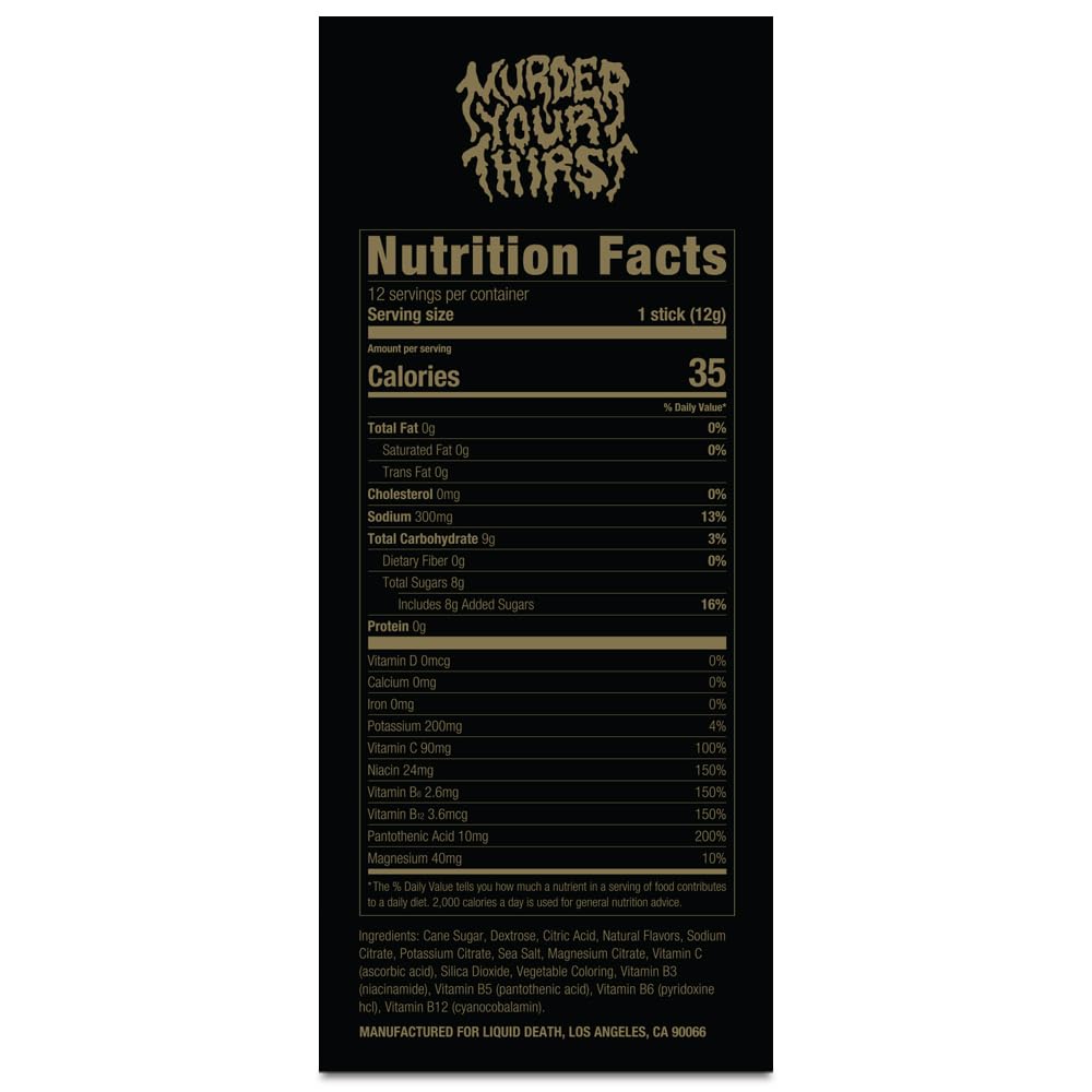 Mua Liquid Death Electrolyte Death Dust - Hydration Powder Packets - 12 ...