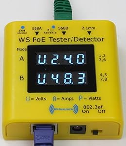 WS-PoE-Tester - Display power over ethernet operating: Amazon.co.uk ...