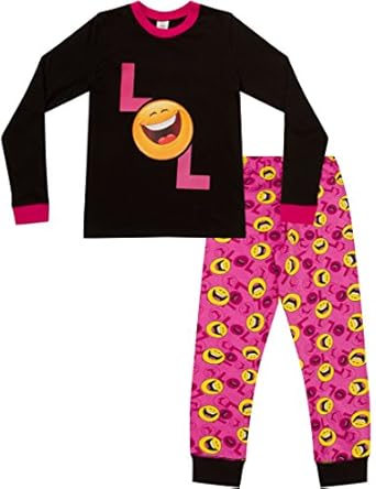 Emoji Girls Emoji Pyjamas - Snuggle Fit - Age 11 to 12 Years: Amazon.co ...