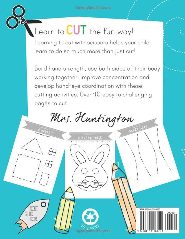 Cutting Practice for Preschoolers: Scissor Skills Activity Book for ...