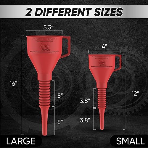 TEC Products FlexAll Funnel - Flexible Rubber Funnel with Handle ...