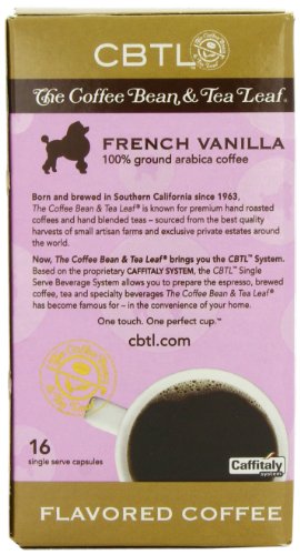 CBTL French Vanilla Coffee Capsules By The Coffee Bean & Tea Leaf, 16-Count Box | Pricepulse