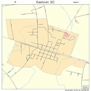 Amazon.com: Large Street & Road Map of Eastover, South Carolina SC ...