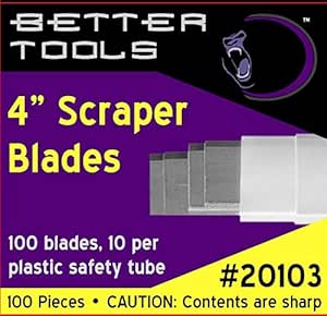 Amazon.com: Better Tools - 4" Scraper Blades - (100 blades/box): Home ...