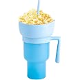 Amazon.com | 2 in 1 32 Oz Drink cup with snacking bowl on top STRAW NOT ...