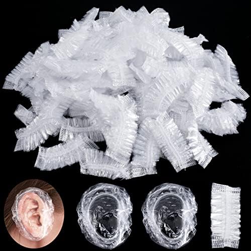 سعر OIIKI 200 PCS Clear Ear Covers for Shower, Disposable Ear ...