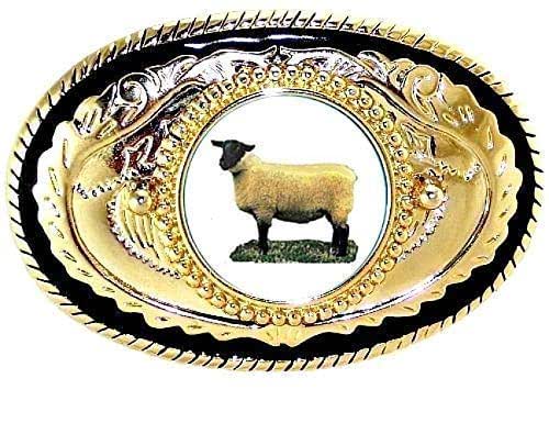 Amazon.com: SUFFOLK SHEEP RAM LAMB WESTERN 4H BELT BUCKLE: Handmade