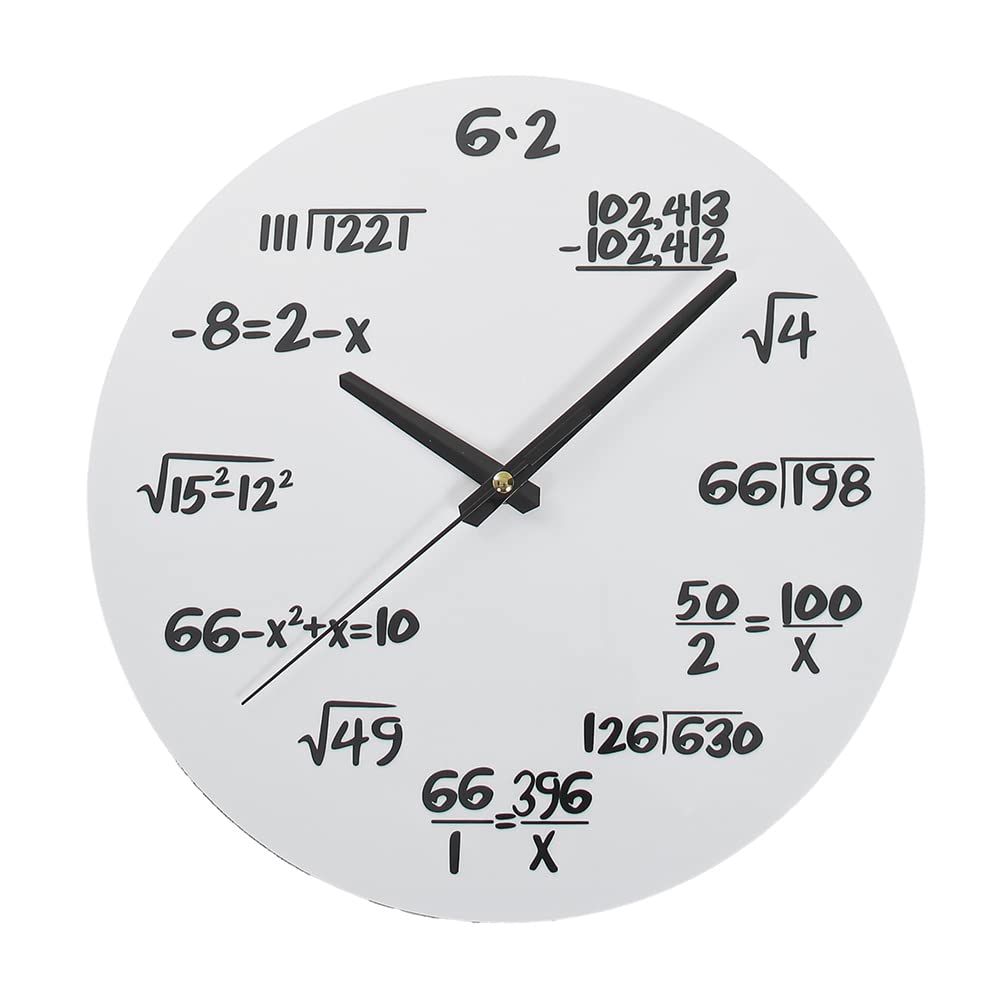 Mua Wall Clock Mathematics Formula White 6.2 trên Amazon Nhật chính ...