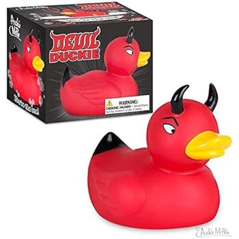 Amazon.com: CelebriDucks Devil Duck Rubber Duck Bath Toy: Toys & Games
