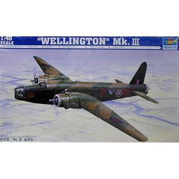 Amazon.com: Trumpeter 1/48 Vickers Wellington Mk III British Bomber ...