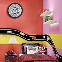 Tire Rim Clock w/ Luminous Wrench | WackyDecor