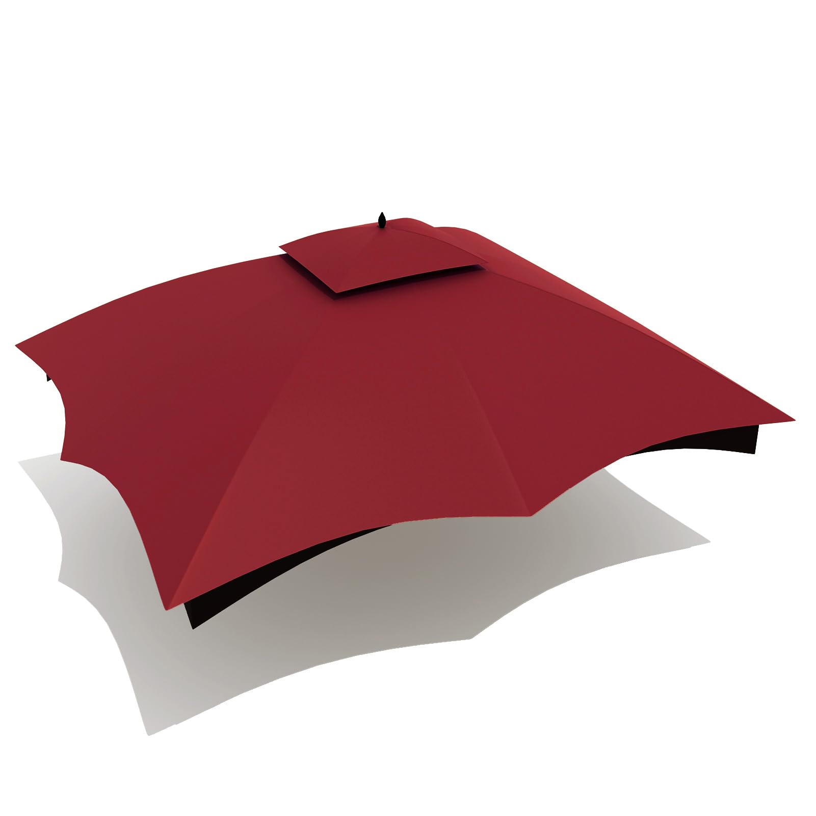 Wonwon Gazebo Replacement Canopy Top Cover 10X12 Double Tiered Canopy ...