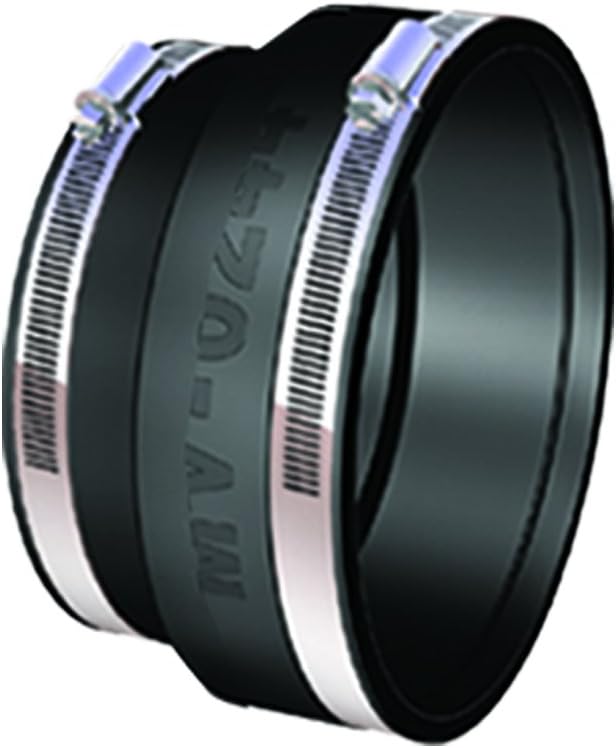 Mark Vitow DFW5664 Flexible Soil Coupling Reducer, Black, 6 x 4-Inch ...