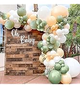 Amazon.com: Sage Green Balloon Garland Arch Kit - 154pcs Avocado Green ...