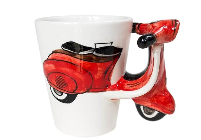Vespa Coffee Mug 8oz Red: Amazon.co.uk: Kitchen & Home