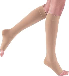 Amazon.com: JOBST Relief Knee High 20-30 mmHg Compression Socks, Open ...