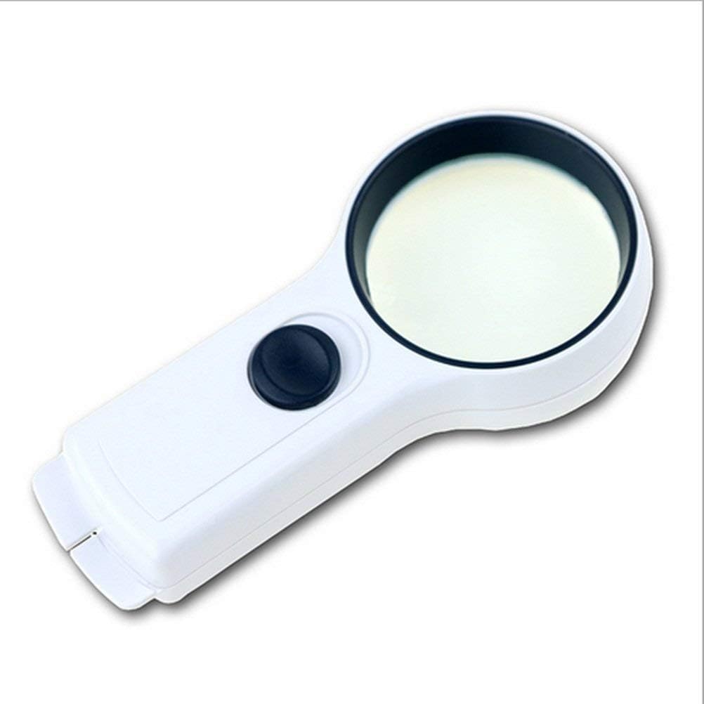 Vision Aids, lupa de mano, 3 aumentos LED de lectura con fuente ...