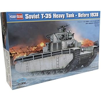 Amazon.com: Hobby Boss Before 1938 Soviet T-35 Heavy Tank Model Kit (1/ ...