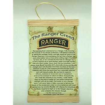 Amazon.com: Army Rangers Creed Poster 18x24 US Military Gifts Ranger ...