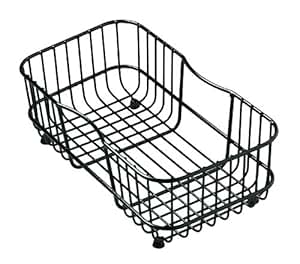 KOHLER K-6511-7 Lakefield Wire Rinse Basket, Black Black - Sink ...