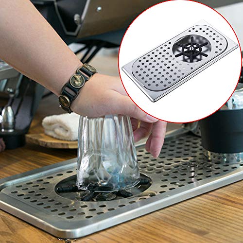 Cup Rinser, Bar Glass Cleaning Rinser with Side Spray, Drain and Drip ...