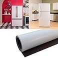 Amazon.com: Generic Magnetic Semi Gloss White Refrigerator Cover Skin ...