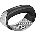 Amazon.com: Garlic Rocker Press, Stainless Steel Garlic Crusher ...
