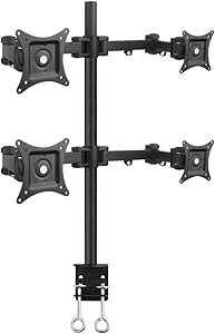 Amazon.com : Halter Quad LCD Monitor Stand Desk clamp Holds up to 4 27 ...