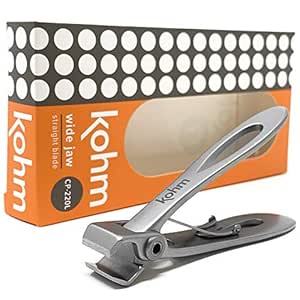 Amazon.com: KOHM Nail Clippers for Thick Nails - Heavy Duty, Wide Mouth ...
