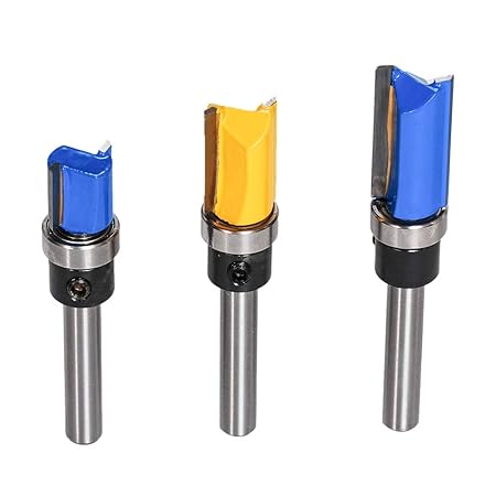 Hinge Mortising Router Bit, Set of 3, 1/4 inch Shank Woodworking Top ...