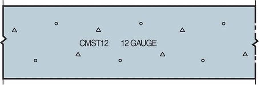 Simpson Strong-Tie CMST12 Galvanized Coiled Utility Strap, 12 gauge ...