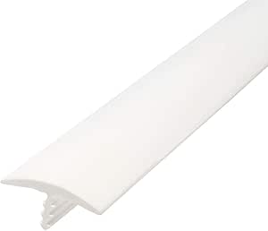 Outwater Plastic T-molding 1 Inch White Flexible Polyethylene Center ...