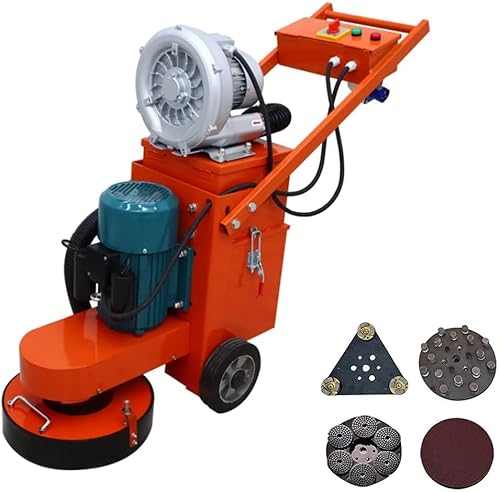 Concrete Floor Grinder with Blower Epoxy Ground Polishing Machine Heavy ...