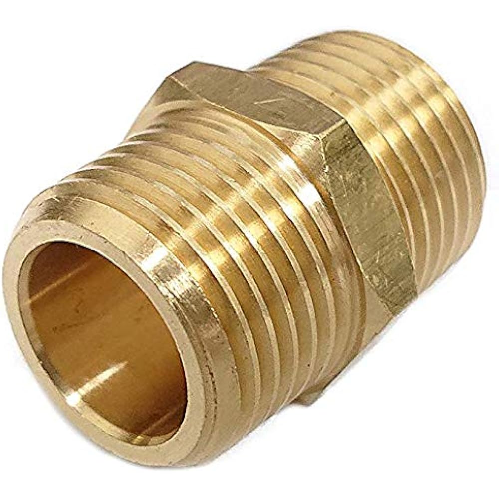 X Npt Brass Hex Nipple Male Pipe Adapter Industrial Scientific My XXX X Npt Brass Hex Nipple Male Pipe Adapter Industrial Scientific My XXX