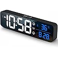 Amazon.com: Abovsare Digital Clock Large Display, LED Alarm Clock for ...