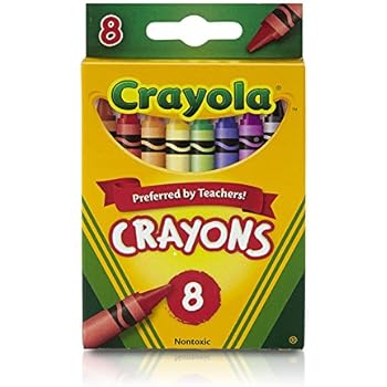 Amazon.com: Crayola 52-3008 Crayons Assorted Colors 8 Count: Toys & Games