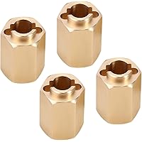Amazon.com: INJORA Brass Wheel Hex Hub 6mm(+2mm) Extenders Adaptor for 1/18 RC Crawler Car TRX4M ...