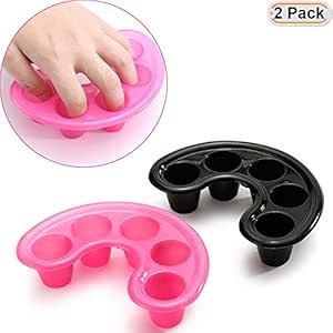 Amazon.com: Hisight 2 Pcs Nail Art Tips Finger Soak Bowl Acrylic Tip ...