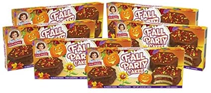 Little Debbie Fall Party Cakes, 6 Boxes, 30 Twin Wrapped Cakes ...