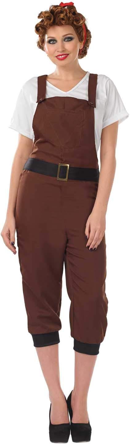Fun Shack Womens 1940s Costumes Adults WW2 Land Girl & Vintage Retro ...